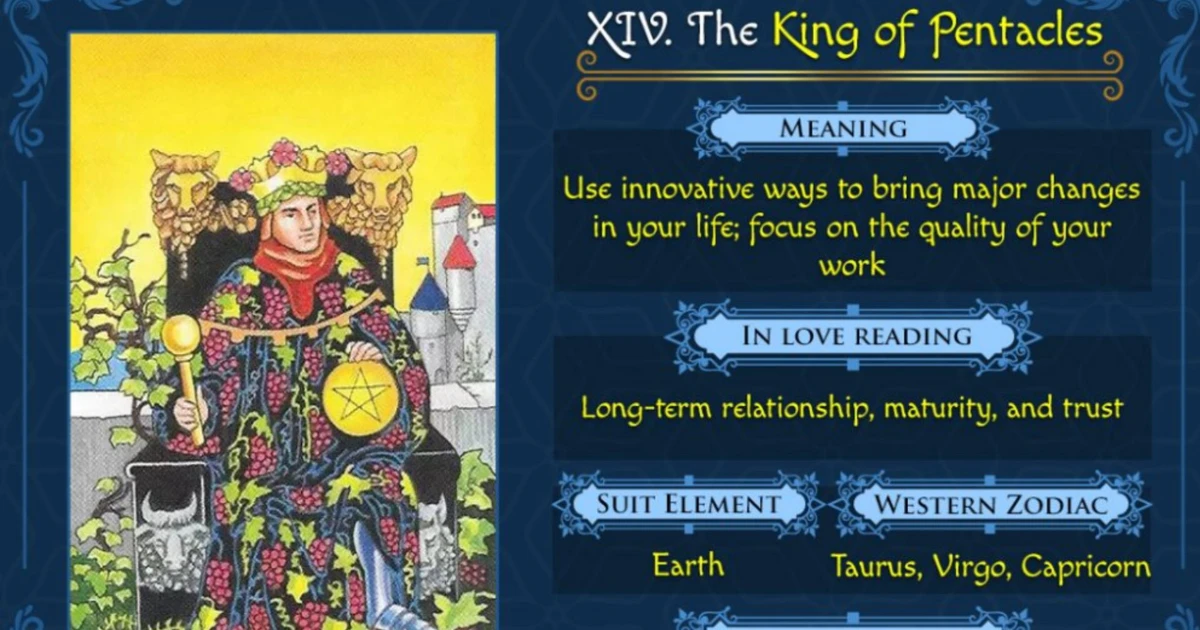 Is King Of Pentacles Zodiac Sign A Symbol Of Earth Element Leadership?