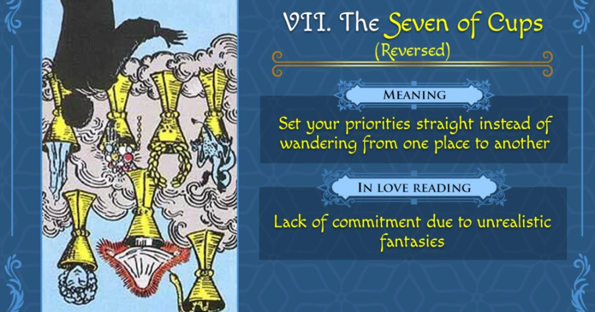 How Does The 7 Of Cups Reversed Impact Your Decision-making Process?